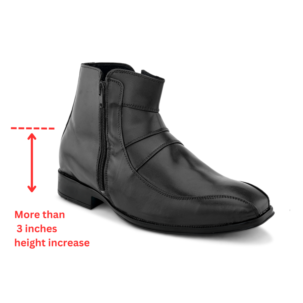 Height Increasing Boots In Pure Leather | Elevator Shoes